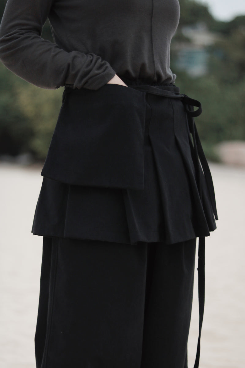 Layered Ruffle Pants (Black) – Ukiyo Doll